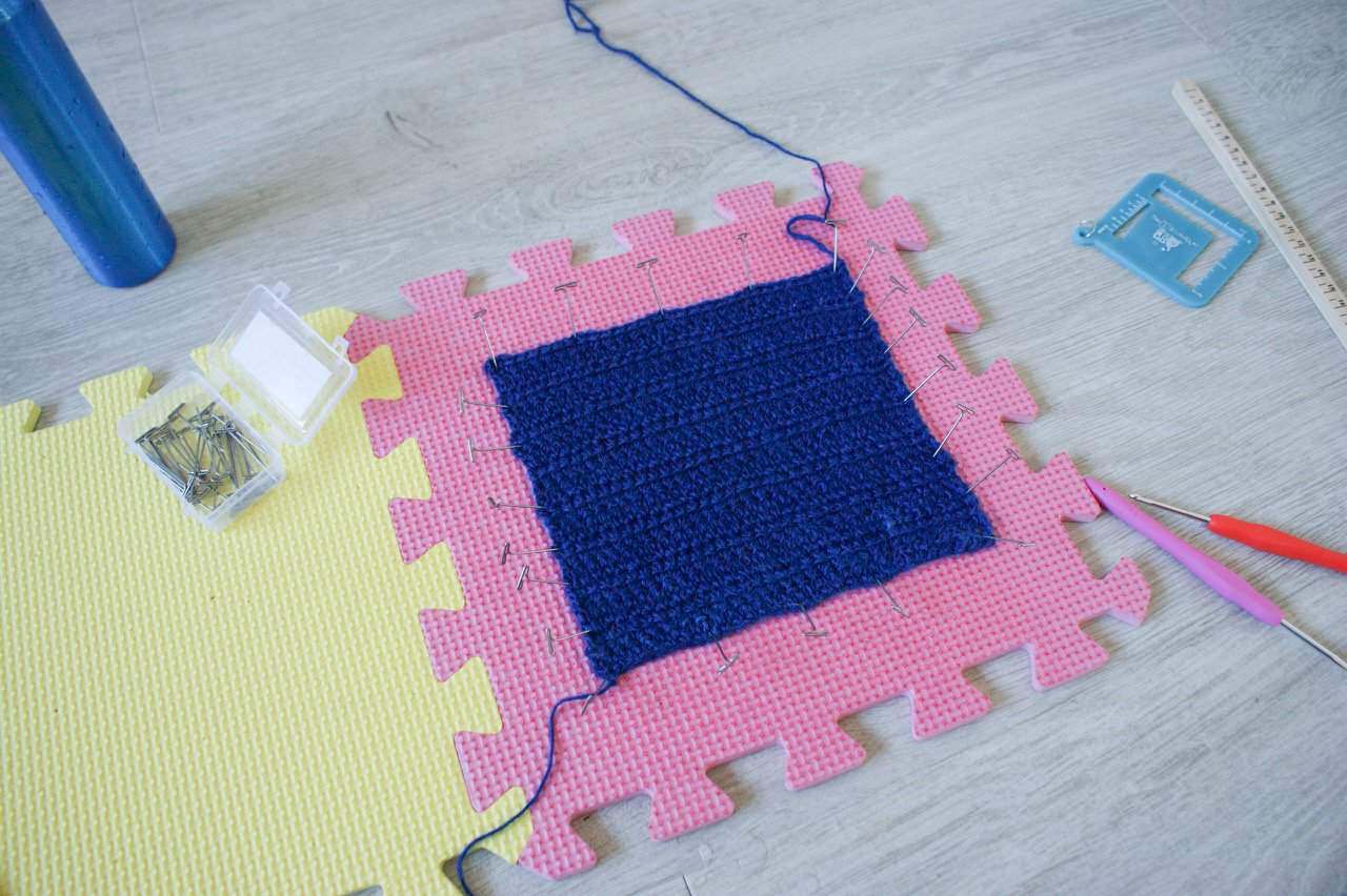 Blocking explained: When and how to block crochet projects - Dora Does