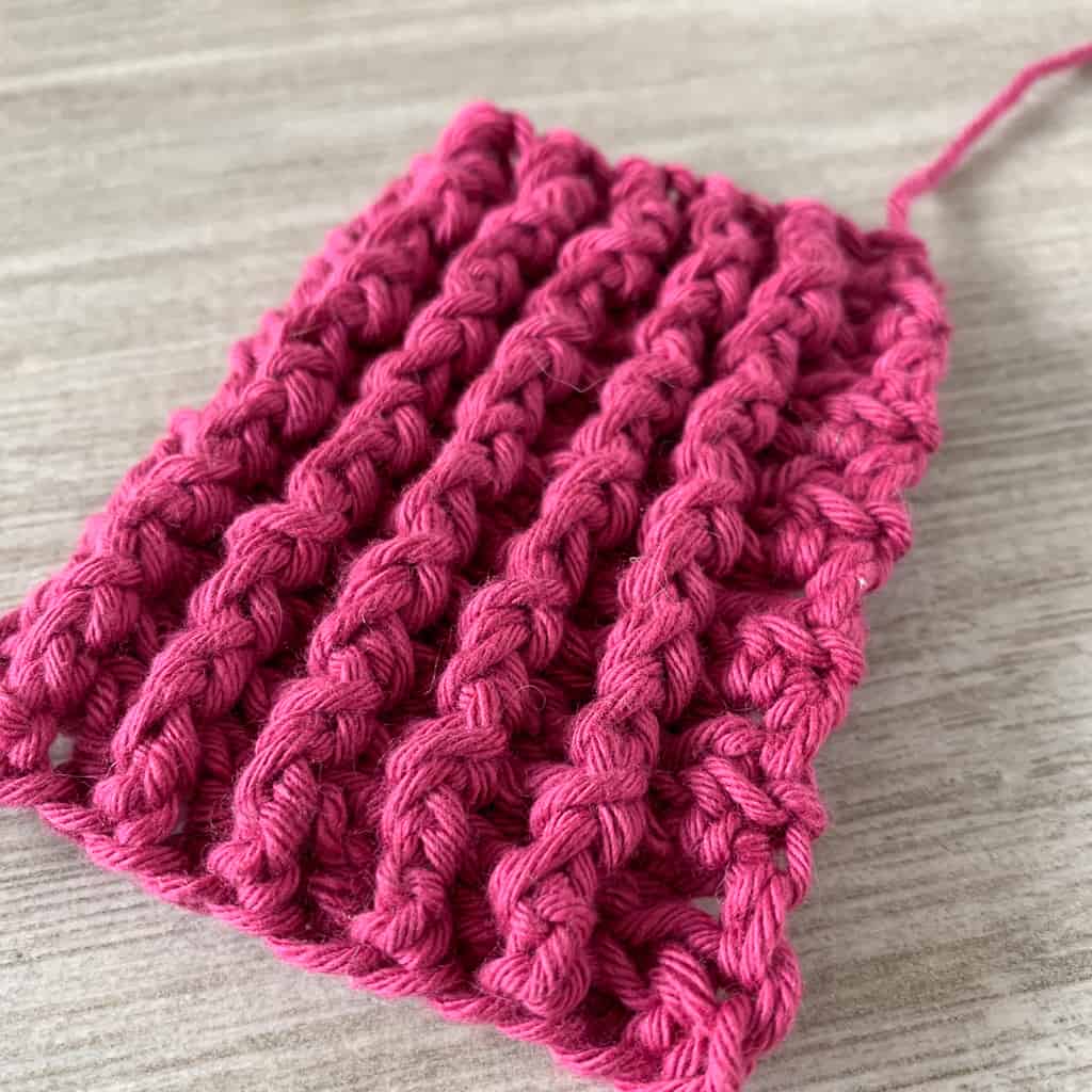 How to crochet ribbing using post stitches - Dora Does