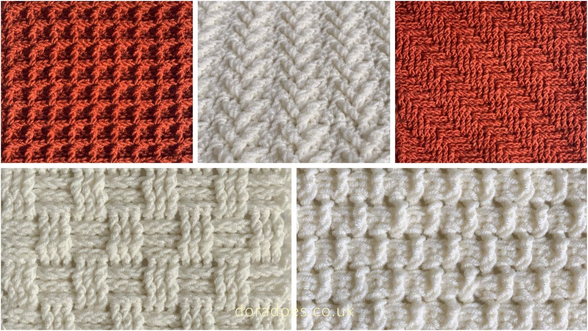 7 interesting, textured crochet patterns that use post stitches - Dora Does
